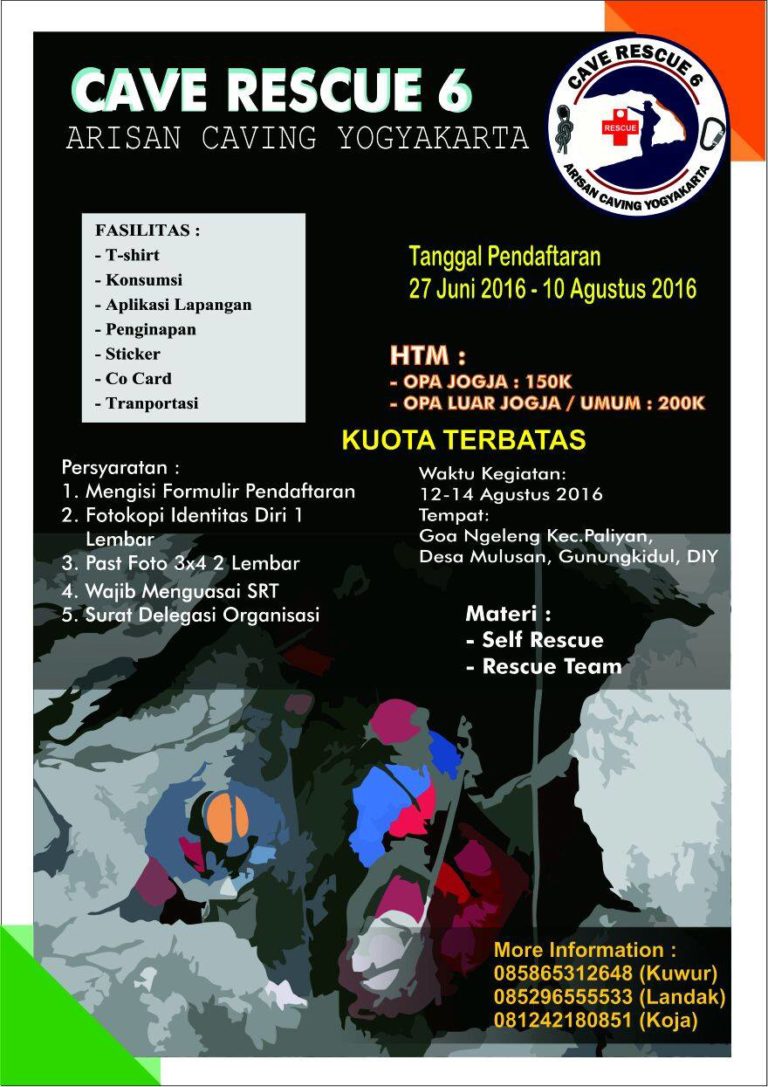 Cave Rescue 6 Arisan Caving Yogyakarta | Masyarakat Speleologi Indonesia